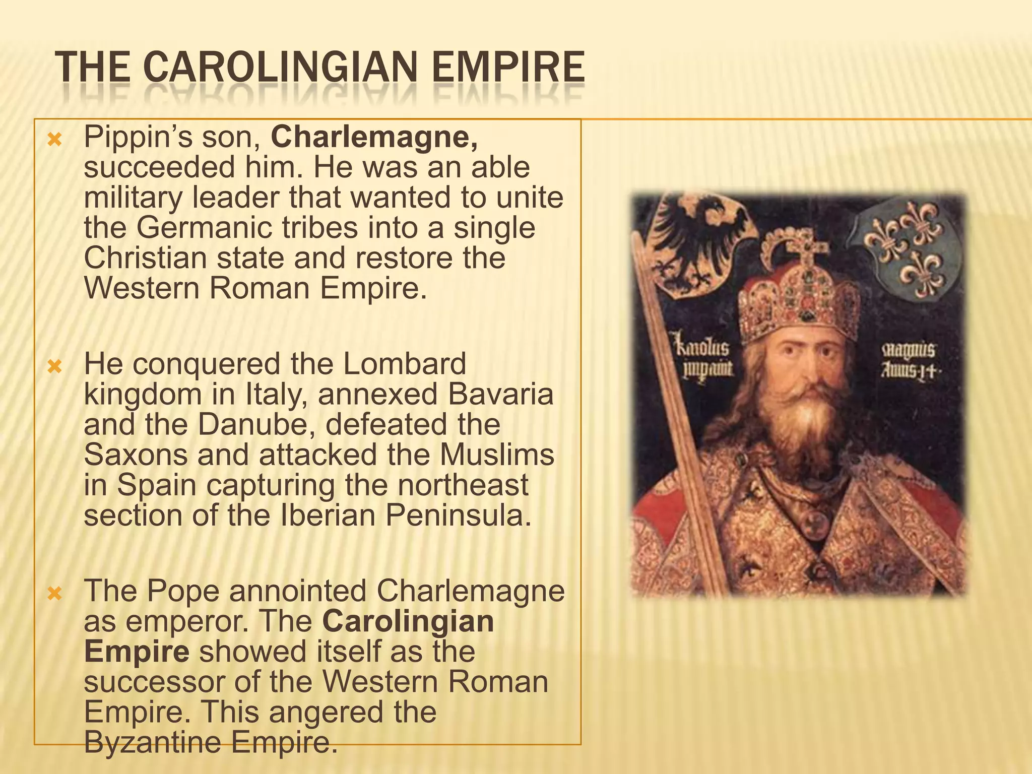 The Early Middle Ages. The Carolingian Empire | PPTX