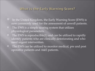 The early warning score (ews) | PPT