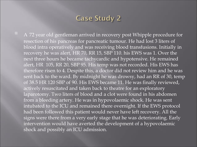 The early warning score (ews) | PPT