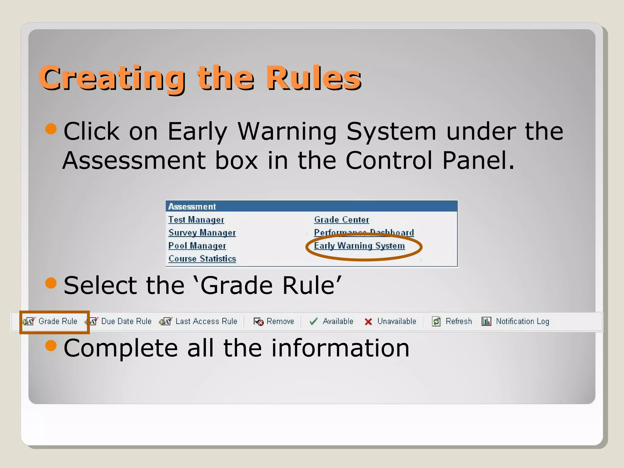 The early warning system | PPT