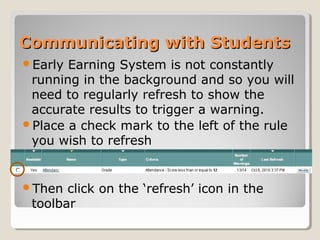 The early warning system | PPT | Education