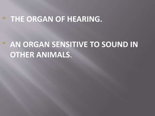 The ear {ppt} | PPT