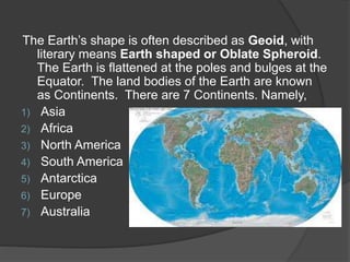 The earth - Our Living Planet | PPTX
