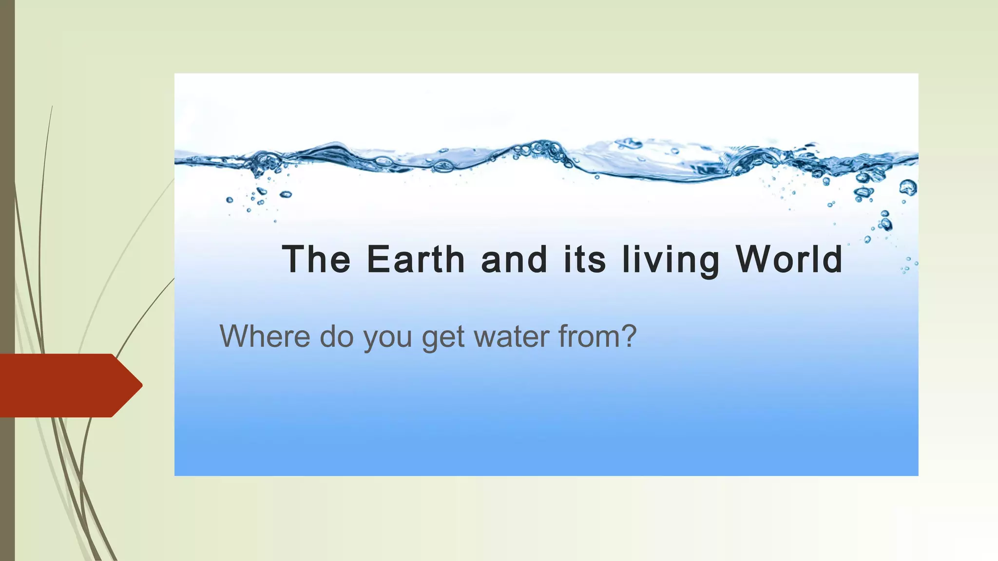 The earth and its living world | PPT