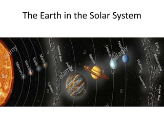The earth in the solar system | PPT