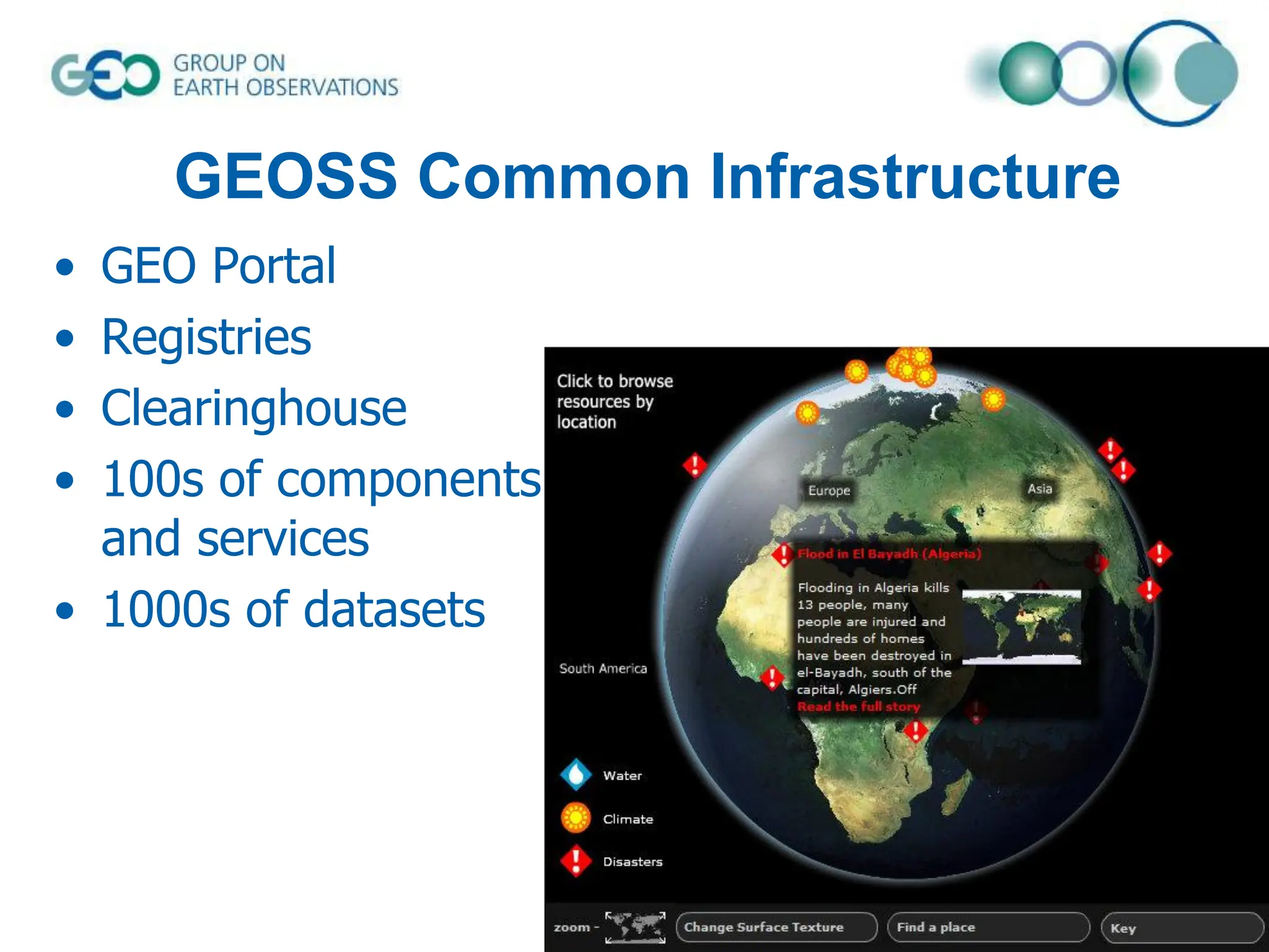 The Earth is a system of systems - GEOSS - Global Earth Observation ...