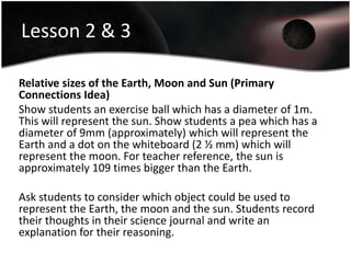 The Earth, moon and sun teaching unit | PPTX