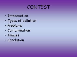 The earth pollution | PPTX