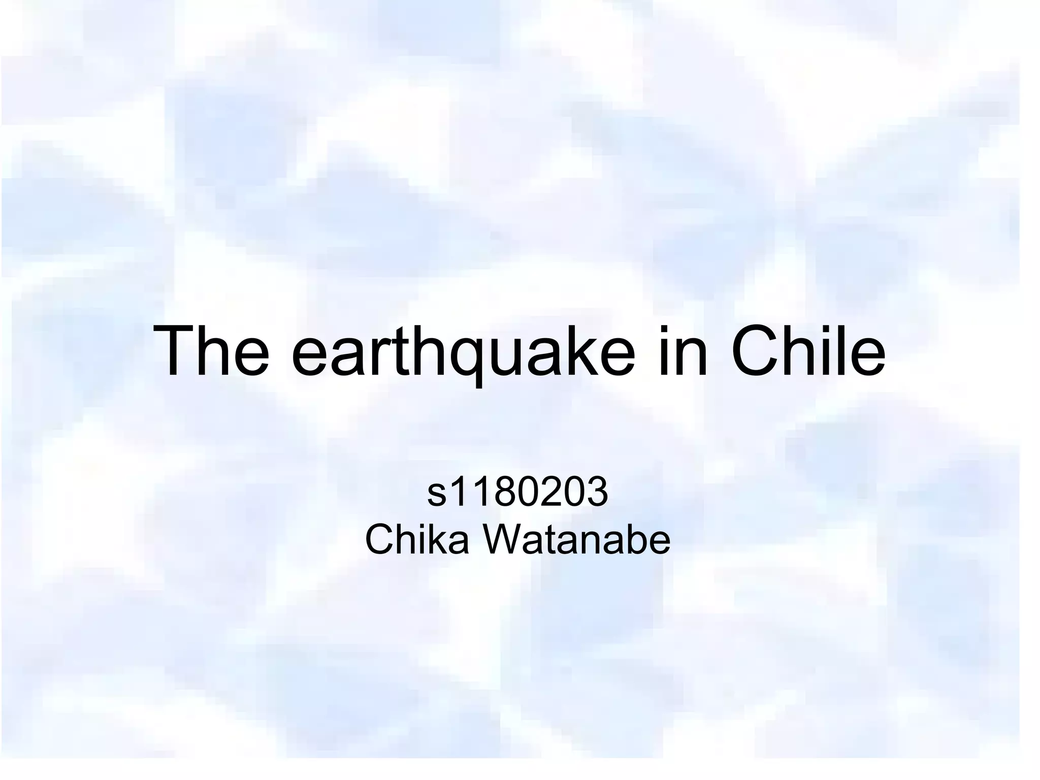 The earthquake in_chile_1 | PPT