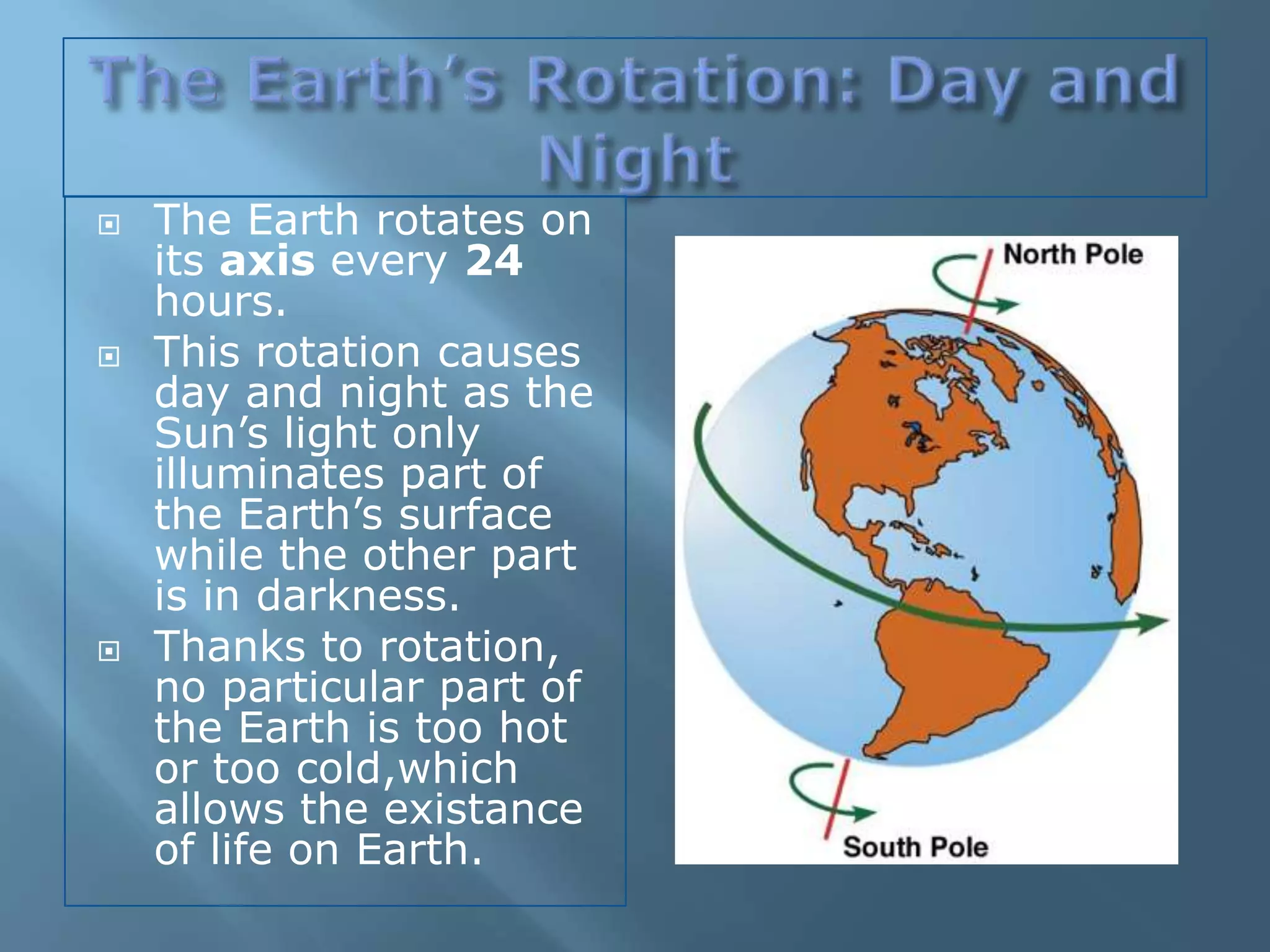 The Earth, Rotation and Revolution | PPTX
