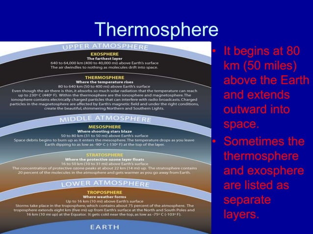The Earth's Atmosphere Atmospheric Layers.ppt