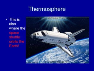 The Earth's Atmosphere Atmospheric Layers.ppt