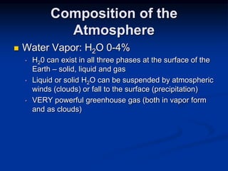 The Earth's Atmosphere Notes -2012 (3).ppt