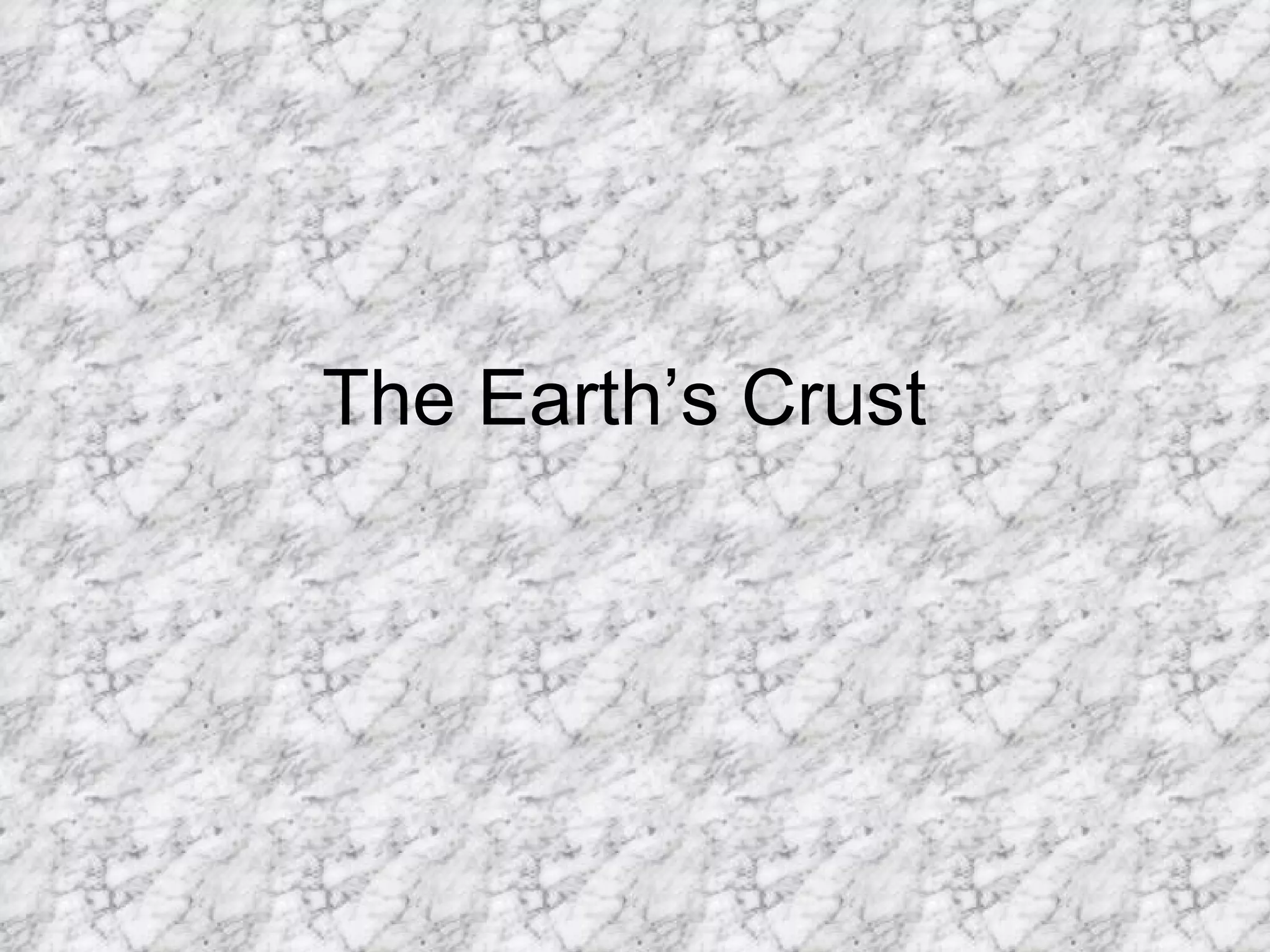 The earth’s crust | PPT