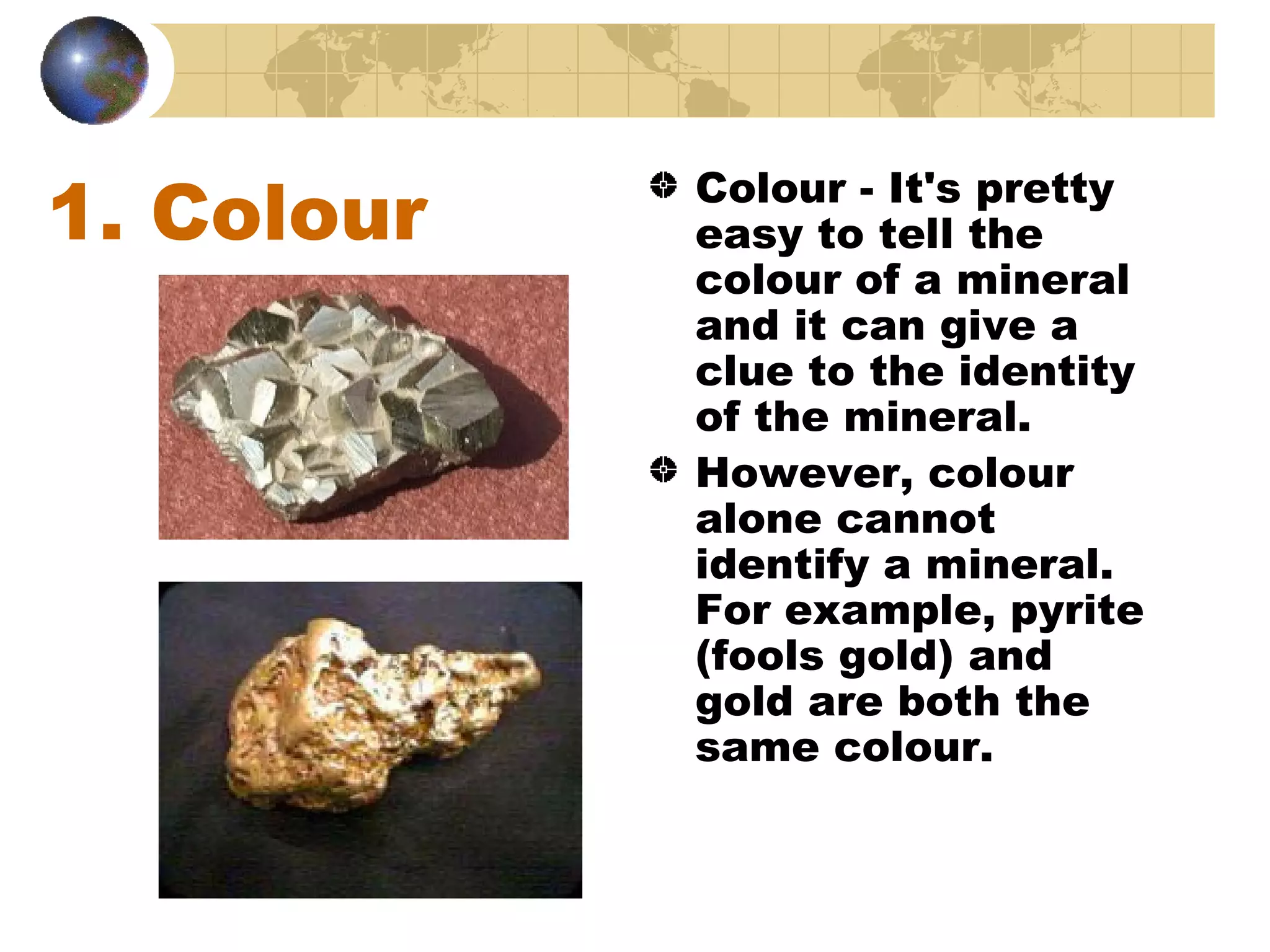 The Earths Crust #2 Mineral Identification | PPT | Geology | Science