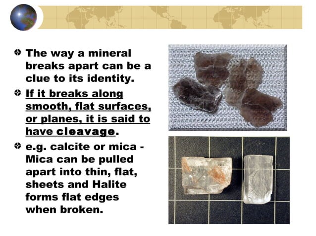 The Earths Crust #2 Mineral Identification | PPT | Geology | Science