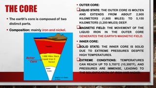 Earth's Interior Parts and their Definition | PPT