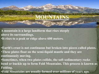 The earth's landforms | PPTX
