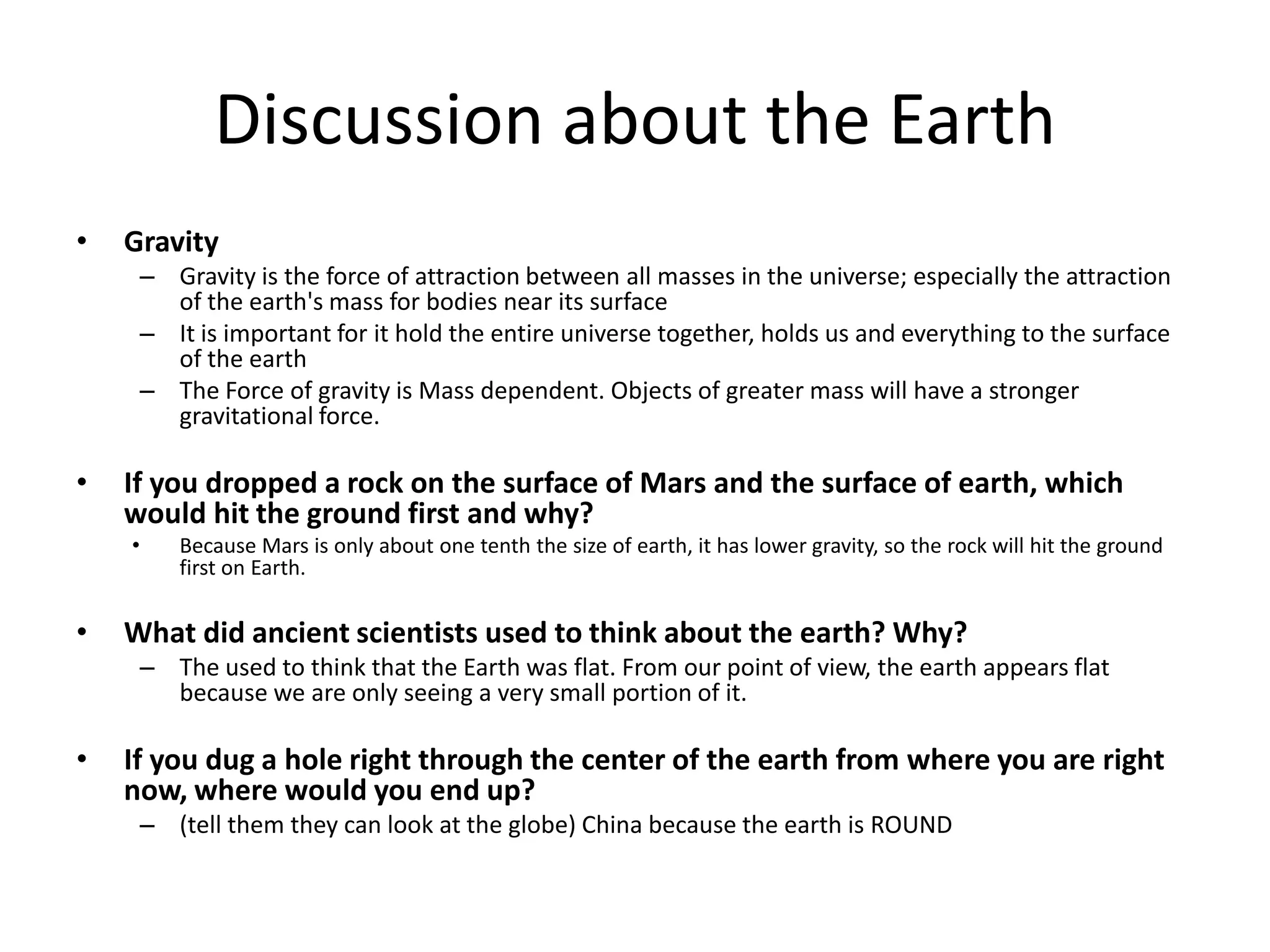 The Earth's Shape and Gravity | PPTX