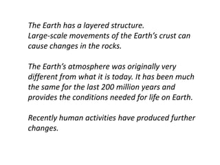 The Earth’s Structure | PPTX
