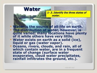 The earth’s water(final) | PPT