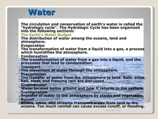 The earth’s water(final) | PPT