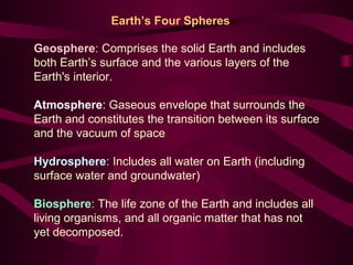 The earth system | PPT