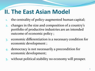 The East Asian model of economic development | PPTX