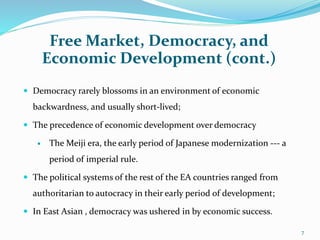 The East Asian model of economic development | PPTX