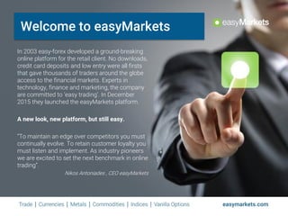 Discover The easyMarkets Platform | PDF