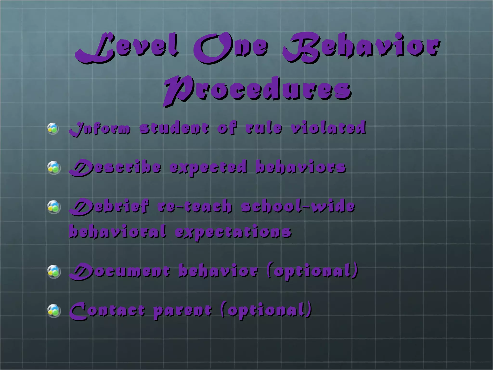 Three behavior levels | PPT