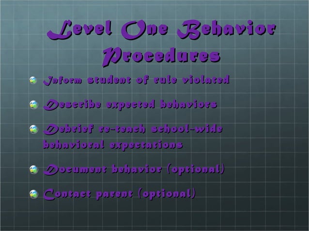 Three behavior levels | PPT