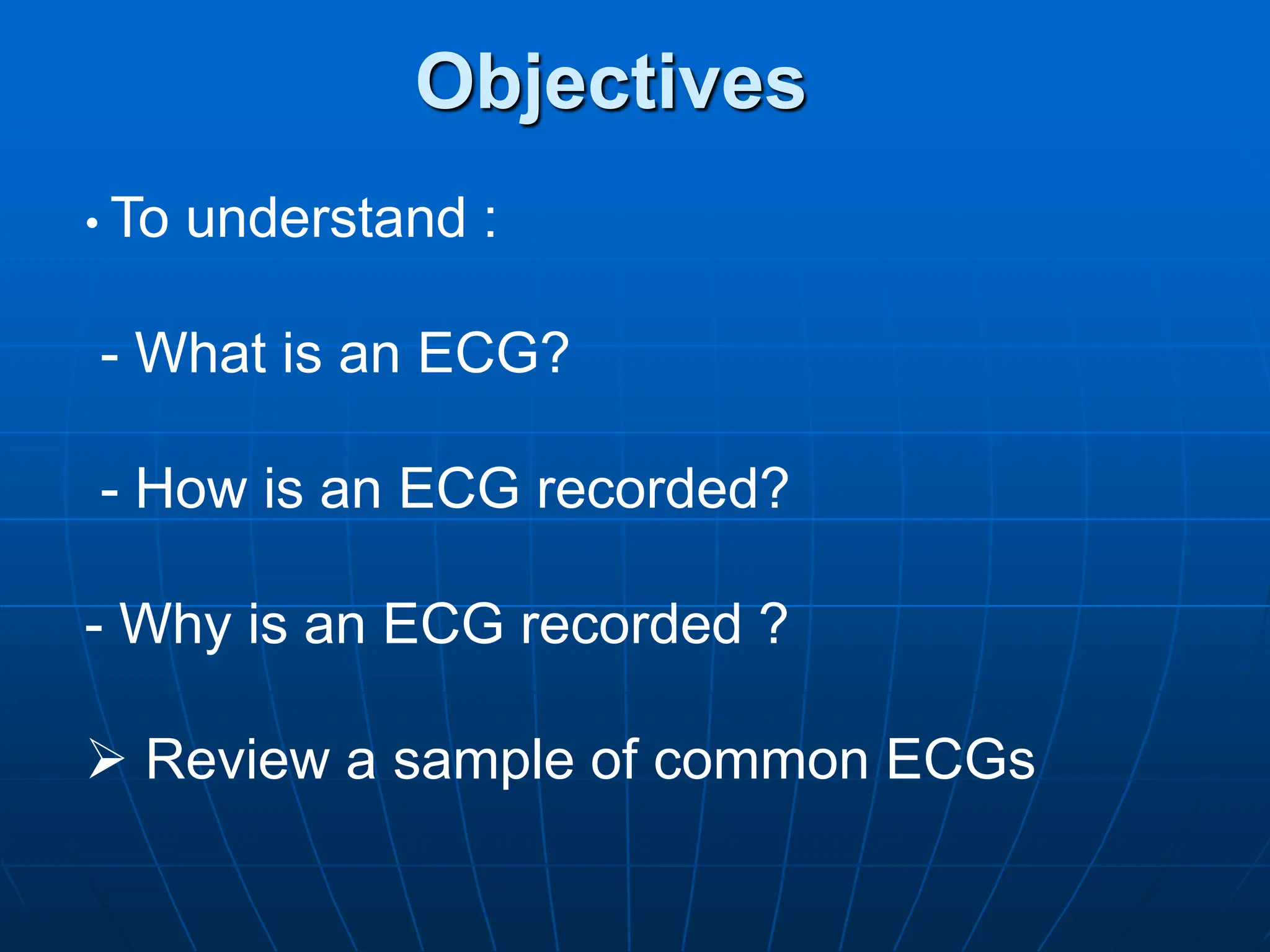 The ECG - lecture.ppt for medical students | PPT