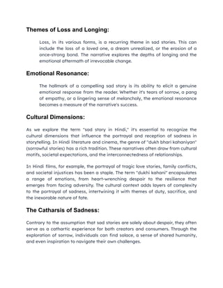 The Echoes of Emotion_ Unraveling the Layers of a Sad Story.pdf | Drama ...