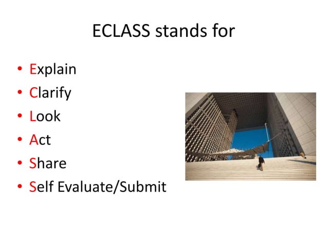 Eclass Model | PPT