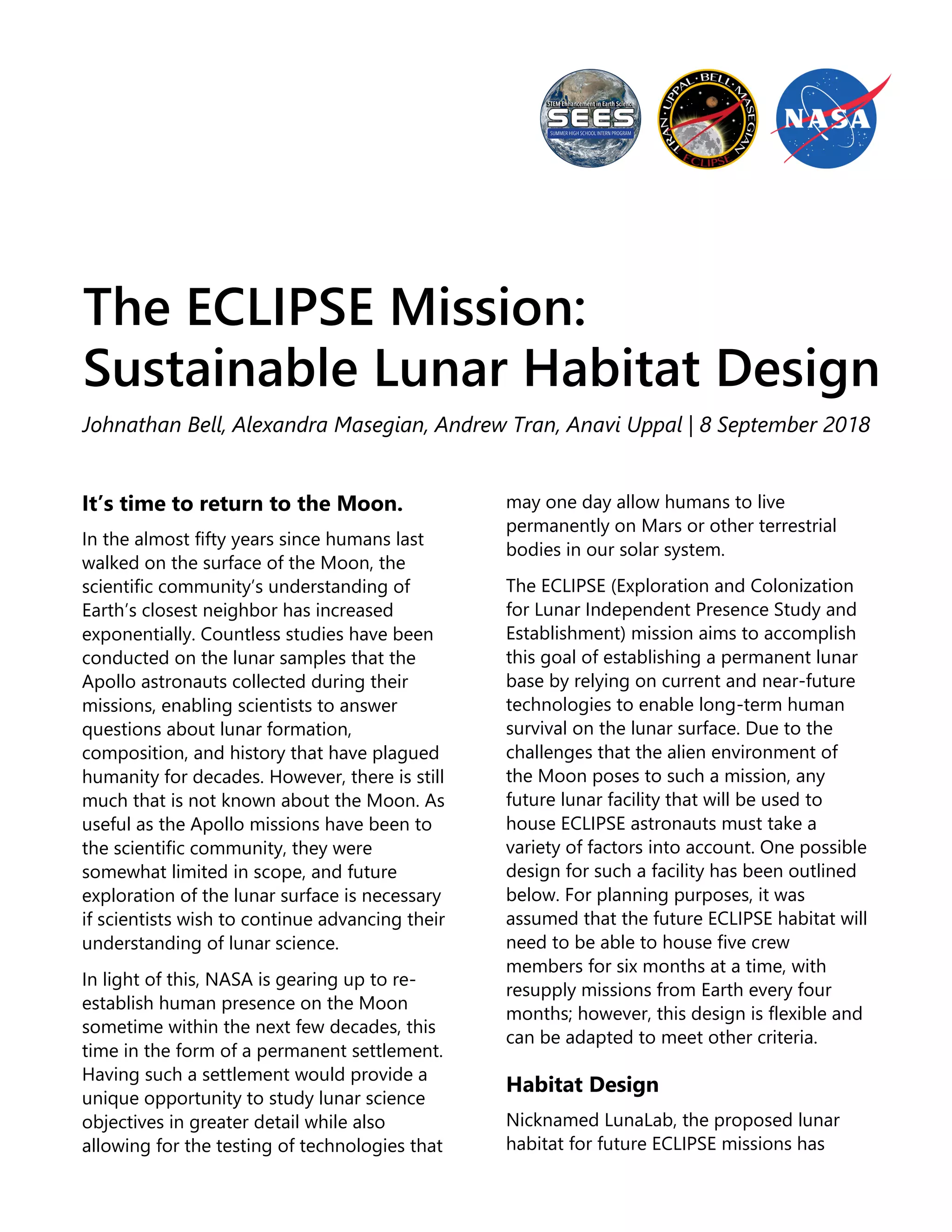 ECLIPSE Fact Sheet | PDF