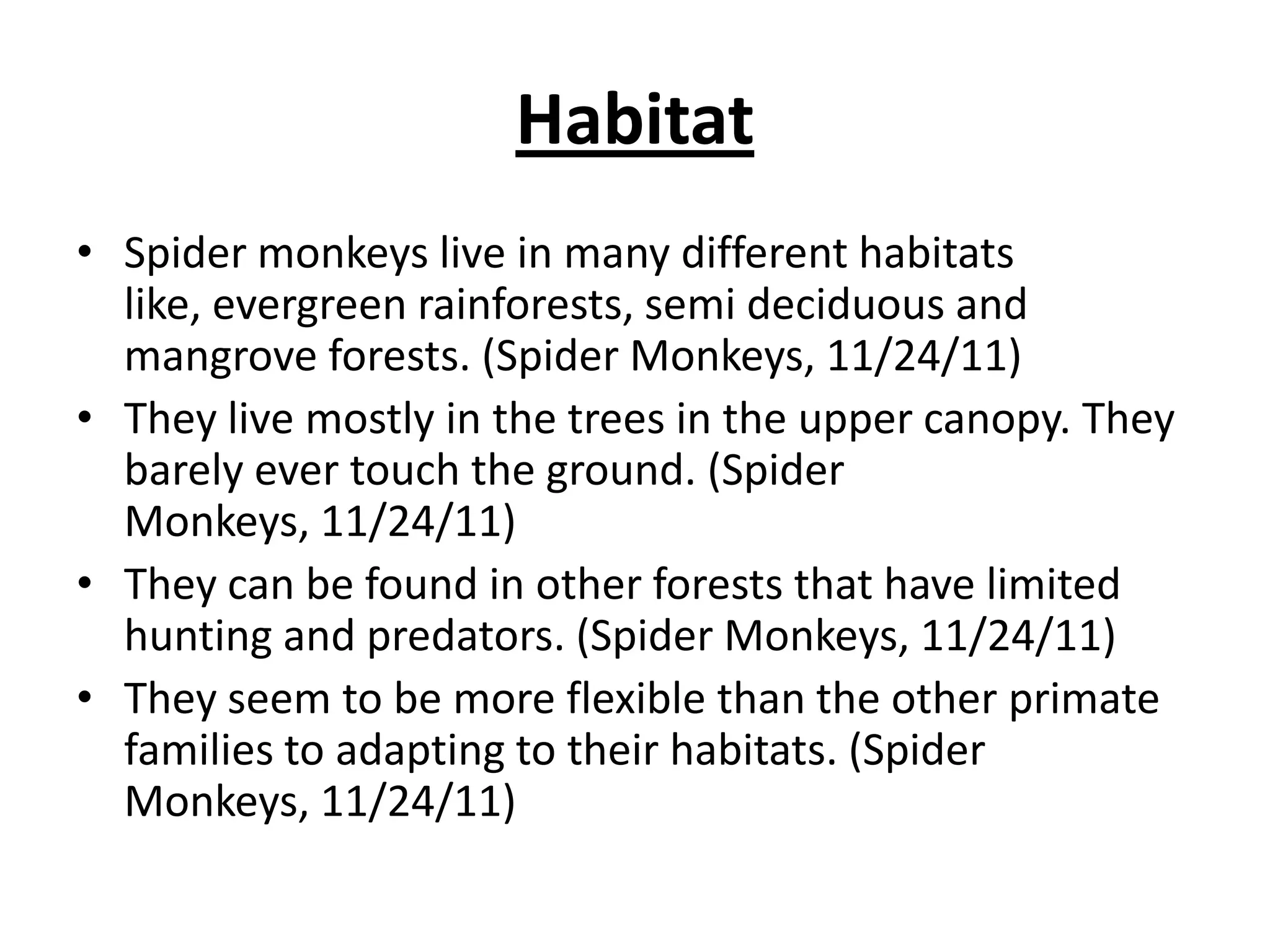 The ecology of_spider_monkeys | PPT