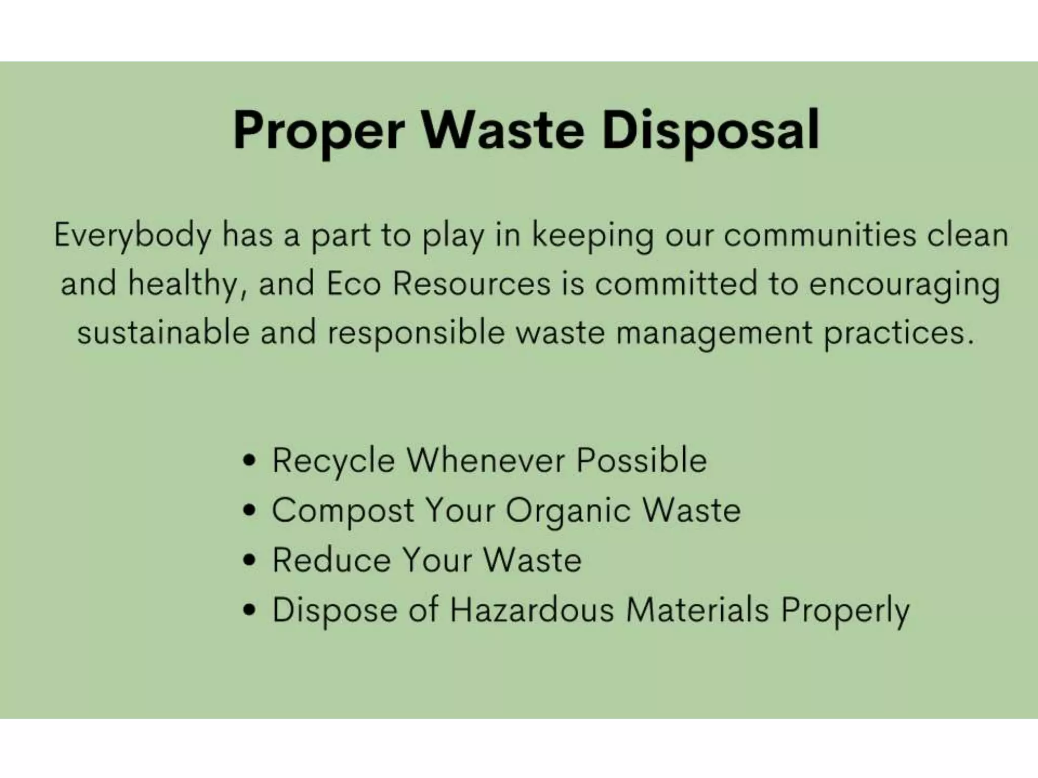 The Economic Benefits of Proper Solid Waste Management.pptx ...