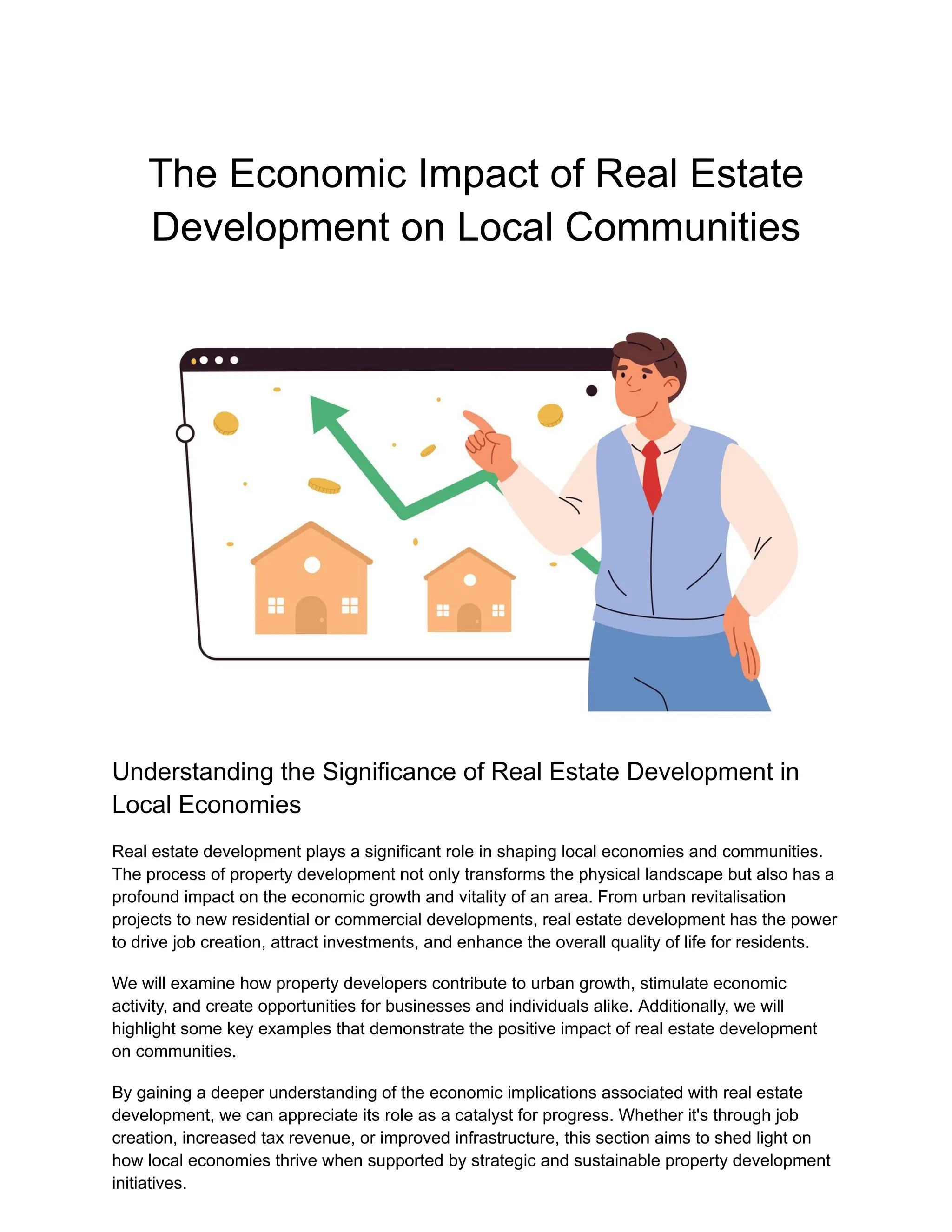The Economic Impact of Real Estate Development on Local Communities | PDF