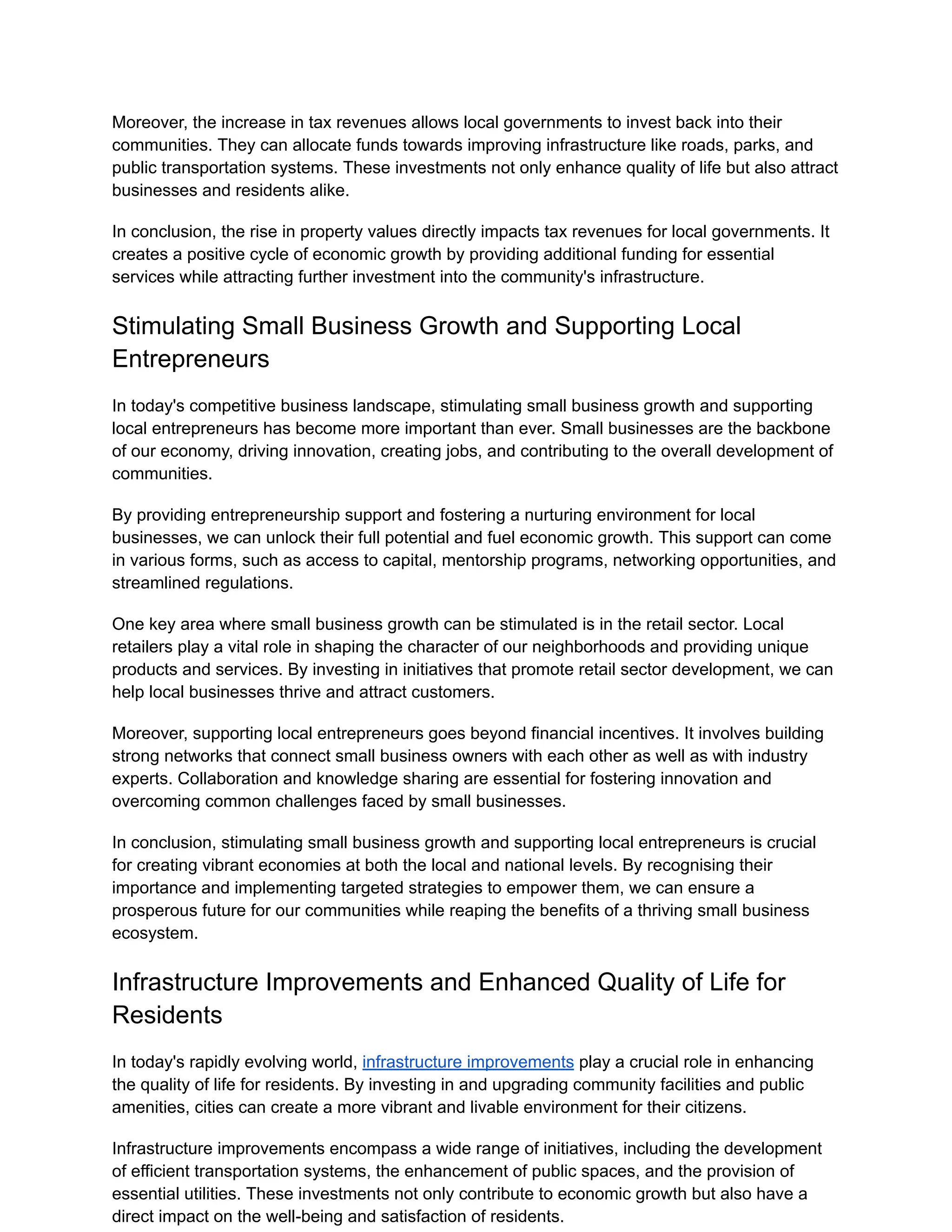 The Economic Impact of Real Estate Development on Local Communities | PDF