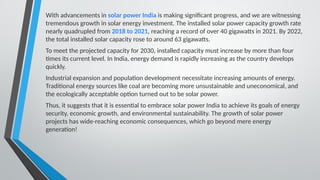 The Economic Impact of Solar Power Projects in.pptx