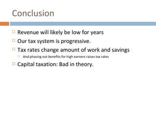 The Economic Impact Of Taxes | PPT