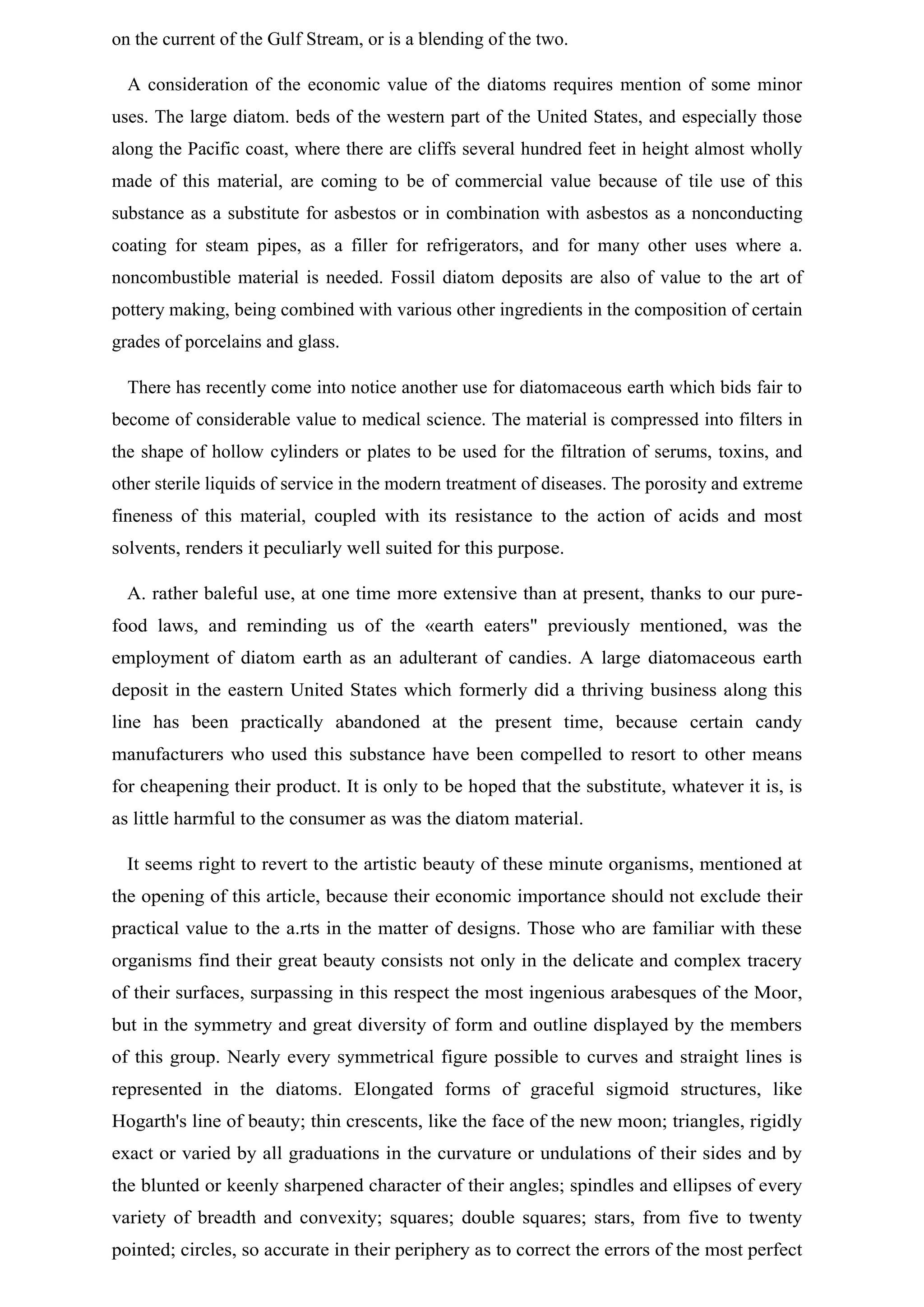 The Economic Importance of the Diatoms - 1917 Albert Mann | PDF