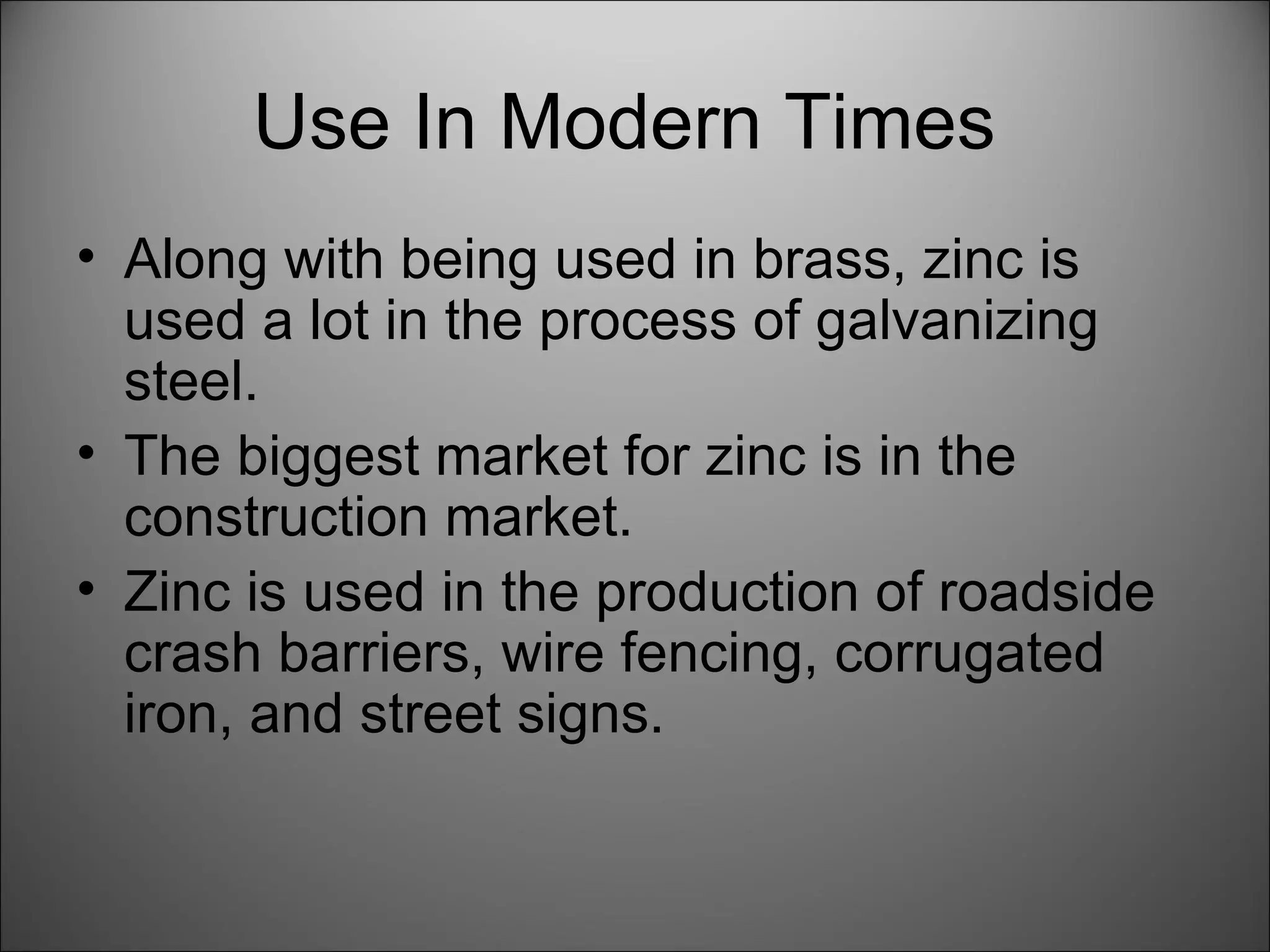 The economic importance of zinc | PPT