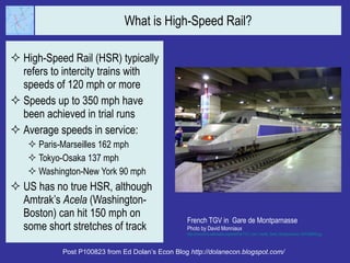 The economics of high speed rail | PPT