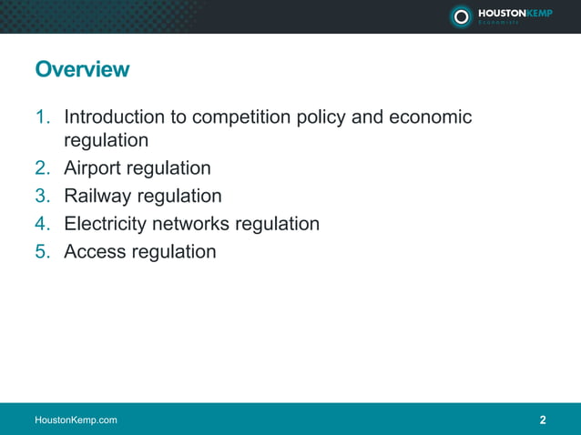 The economics of regulation 2020 week 3 - examples of regulated ...