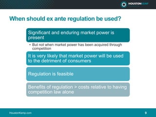 The economics of regulation 2020 week 3 - examples of regulated ...