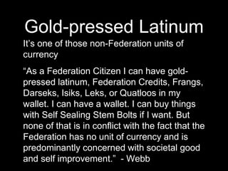 The economics of Star Trek | PPT