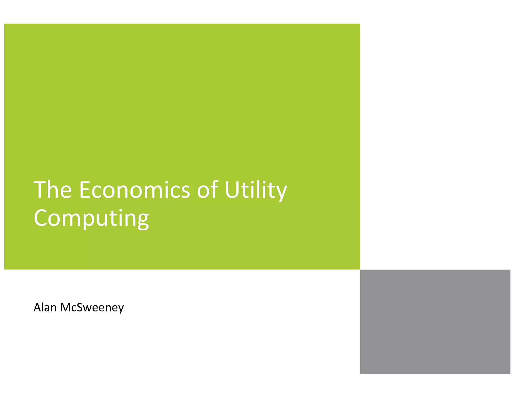 Economics Of Utility Computing Ppt