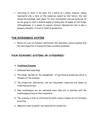The economics system | DOCX
